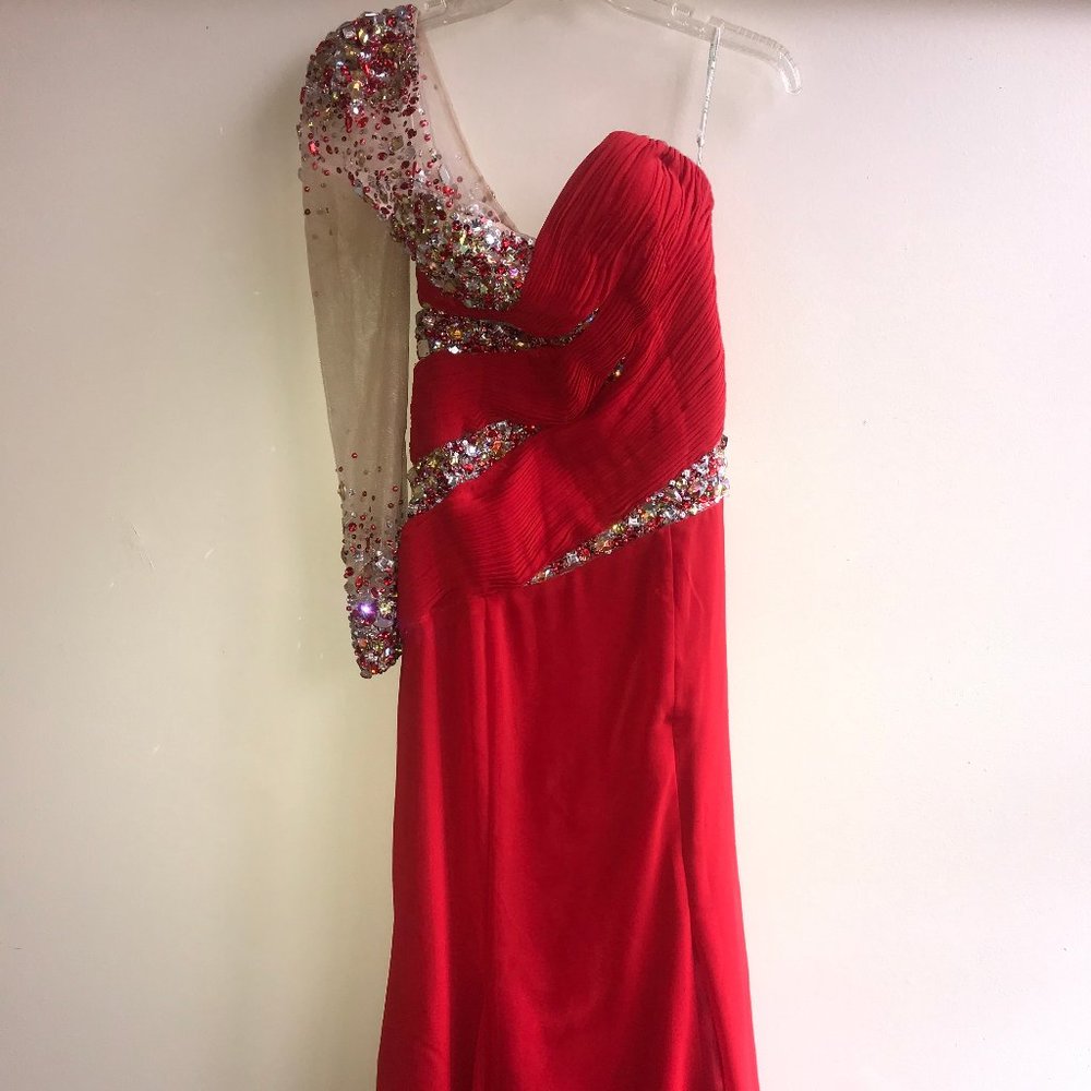 Hollywood Envy Red Pageant And Prom Dress - Gem